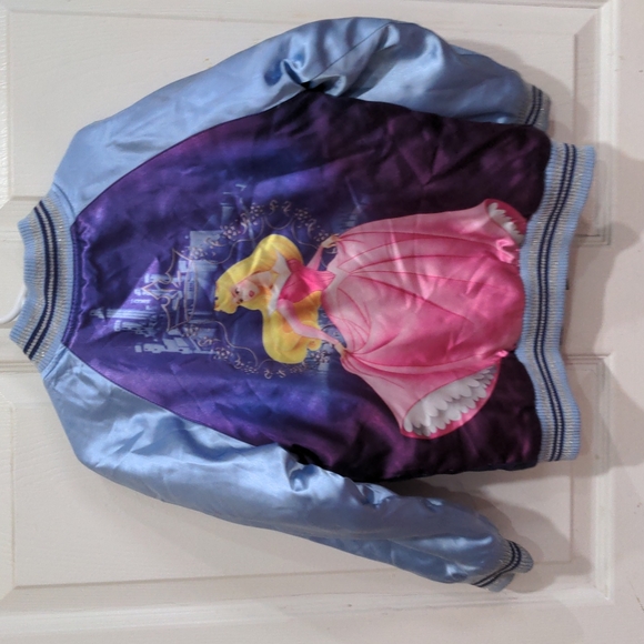 Disney | Jackets & Coats | Vintage Girls Disney Princess Aurora Bomber ...